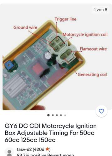 Frage zur CDI - GY6 50ccm - Startseite Forum Motorrad Motorroller F...