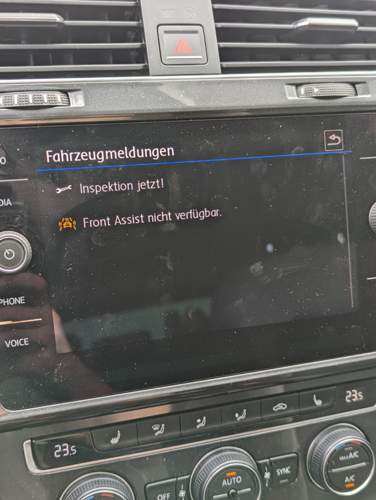 Front Assist Nicht Verfugbar