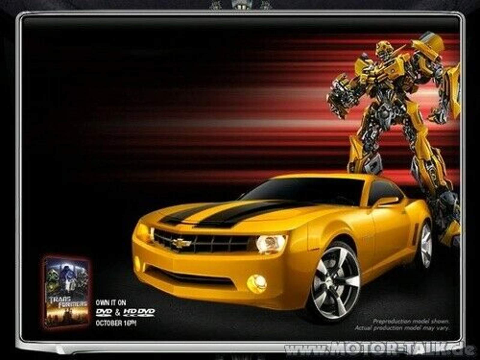 Chevrolet-camaro-bumblebee : Brandneu! Die Transformers Edition des ...