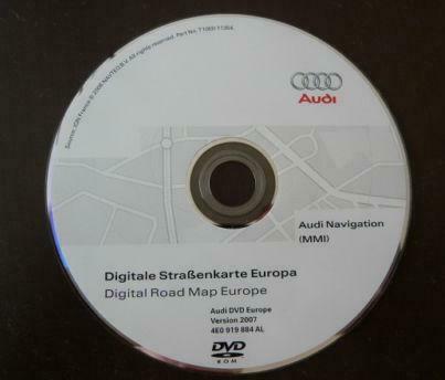 AUDI DVD Navigation MMI Europa 4E0919884AL 2007 : Biete Car Audio