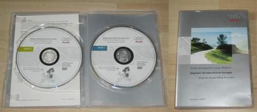 AUDI Navigation Plus (RNS-E) 2 DVDs 2007 Europa : Biete Car Audio