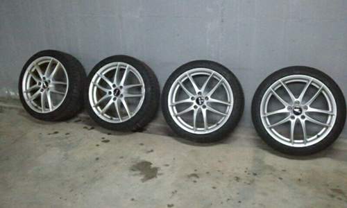 4 Stk. Winterkompletträder Ronal R46 7.5x18 ET 45 für z.B. Golf VI : Biete