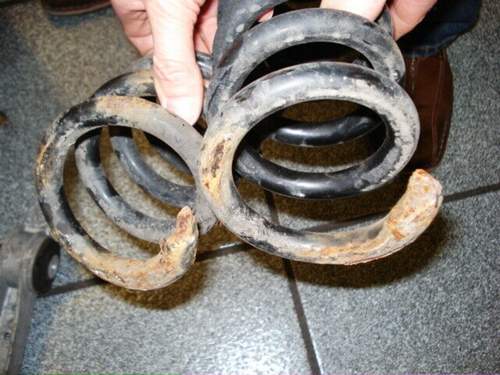 Feder gebrochen bei 107.000km (E270 CDi Bj 04/2003)