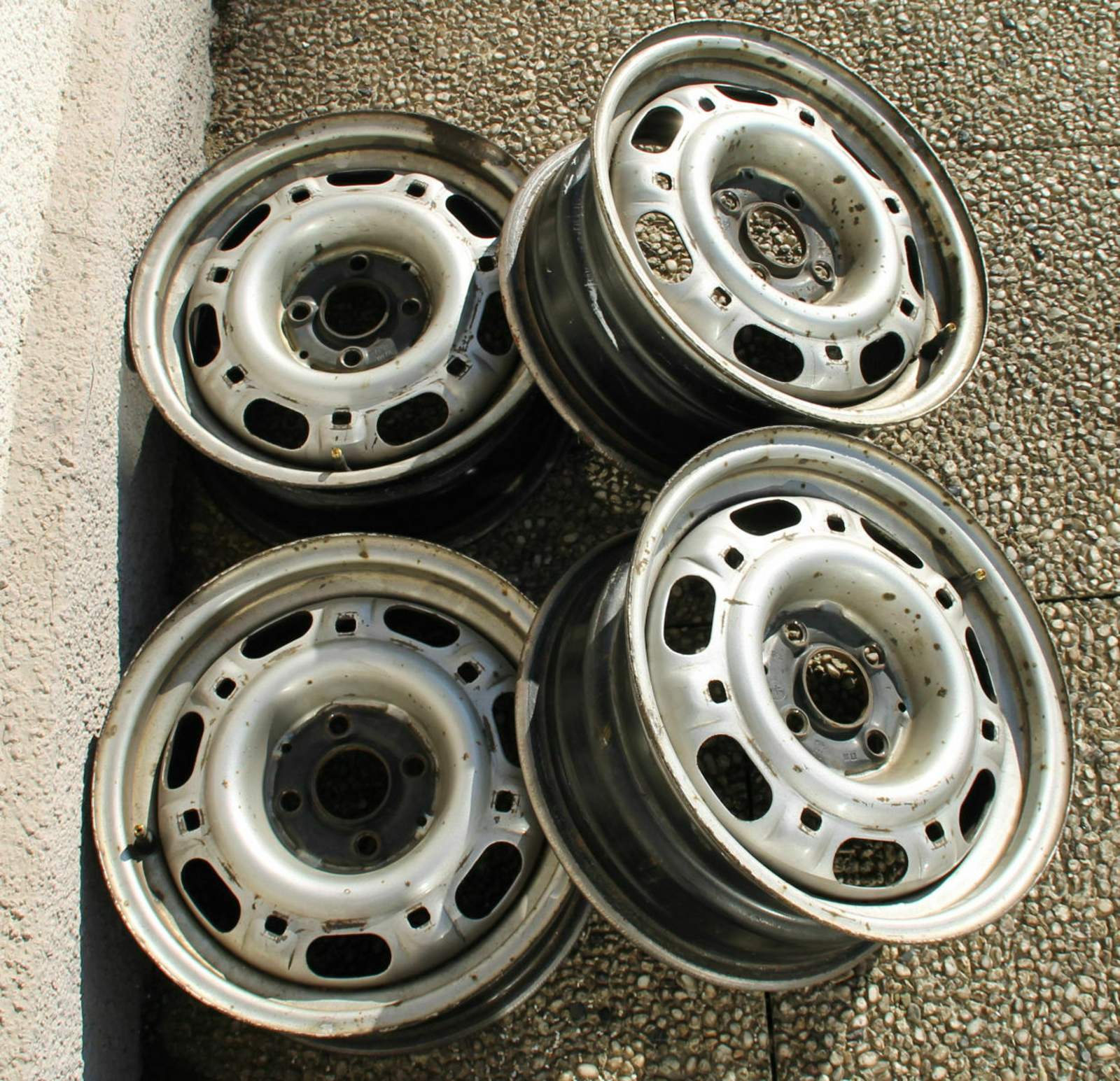 4 VW Stahlfelgen für Winterreifen 6J x 14 H2 ET 38 4 Loch : Biete