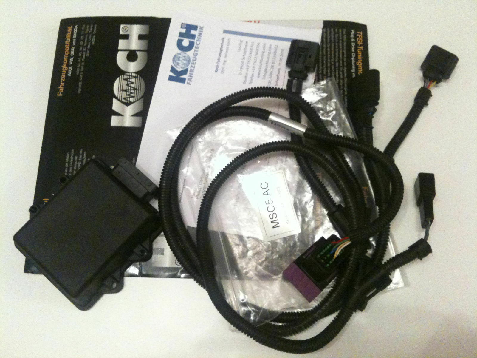 Tuning Box von Koch/MSC für 2,0L TDI CR 125kW/170PS Motor, VW, Audi ...