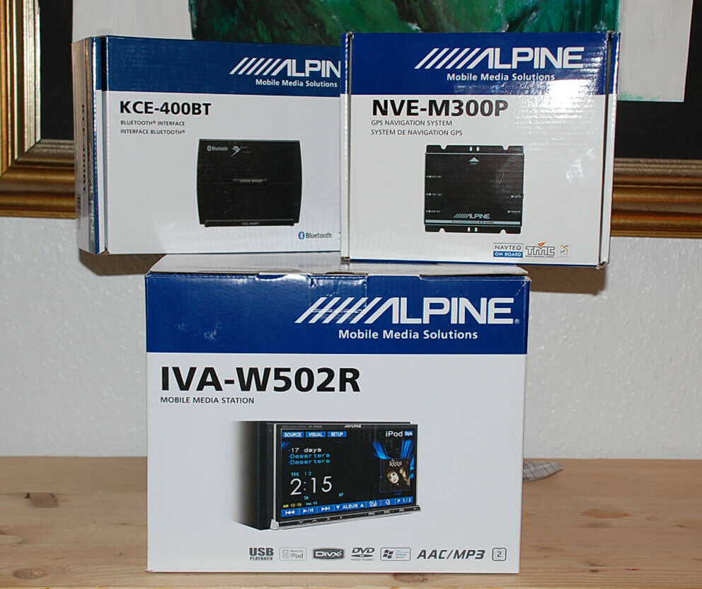Verkaufe Alpine IVA-W502R, KCE-400BT und NVE-M300P : Biete