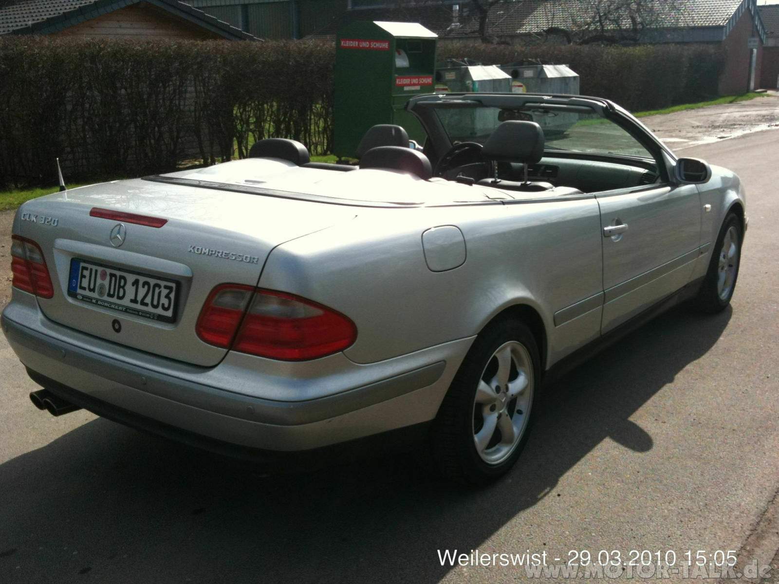 Bild 2 : Mercedes CLK-Klasse A208 230 Kompressor Cabrio Test ...