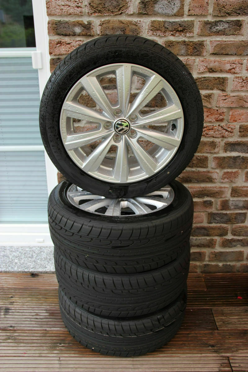 NEU! VW Polo V Mistral, 7 x 16 ET 46 Dunlop SP Sport Maxx 215 45 R 16 ...