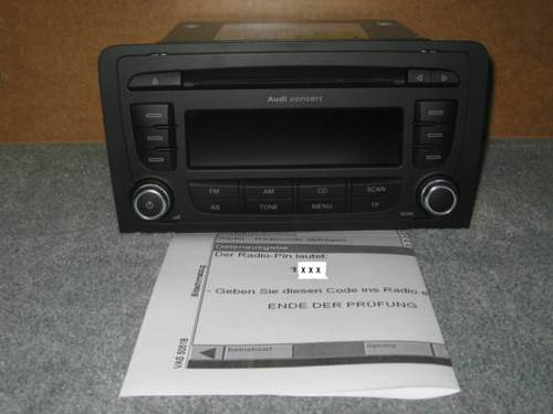 Audi A3 8P – Radio Concert, CD, MP3, wie neu, Mj. 2011 : Biete