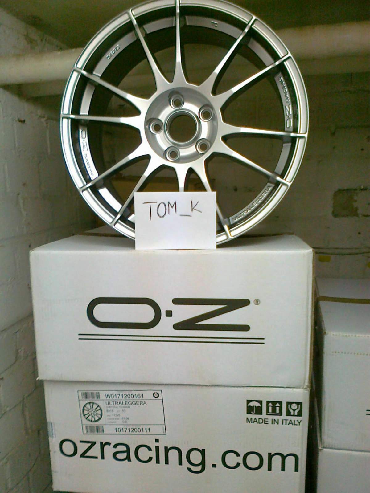 OZ Ultraleggera 8x18 ET50 5x112 Crystal Titanium : Biete