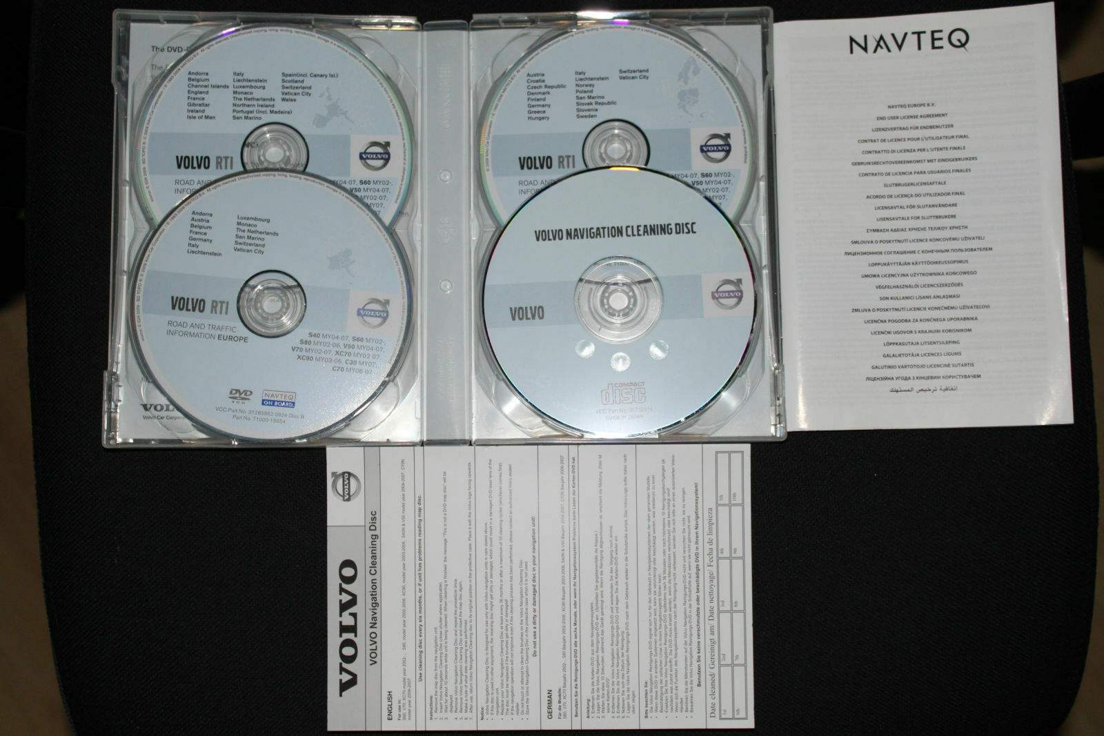 Volvo rti navi dvd navteq 0924 s60 v70 xc70 xc90 c30 c70 s40 v50 mmm ...