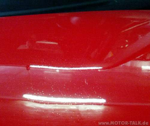 kleine feste "Pickel" auf dem Lack, Kalkrückstände?