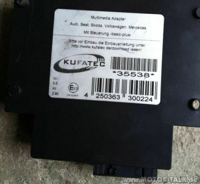 Kufatec IMA Multimedia Adapter "Plus" 35538 Rückfahrkamera DVD DVB-T ...