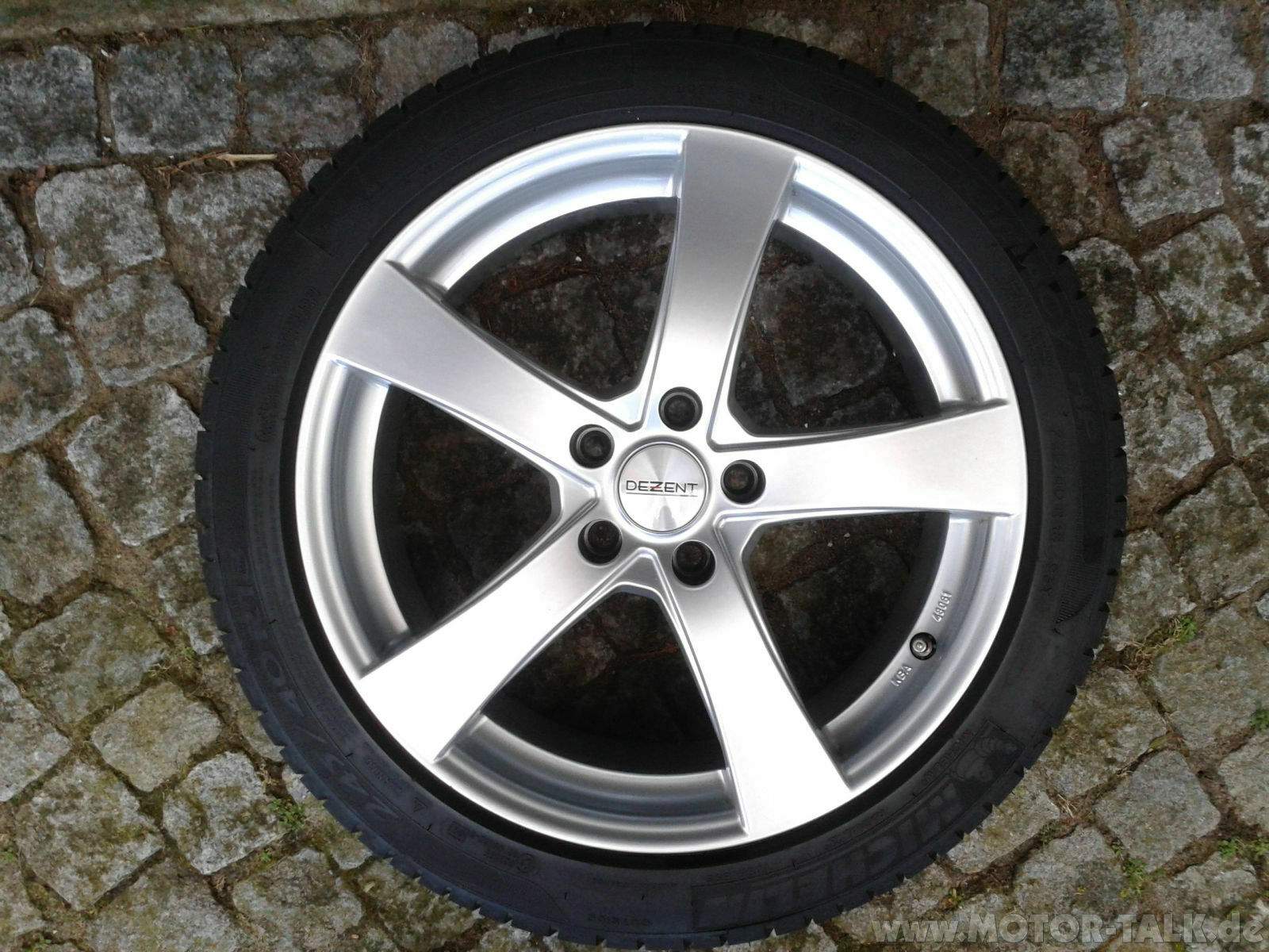 20140326-163217 : Komplettsatz: DEZENT RE 8jx18 ET 48 + Michelin ...