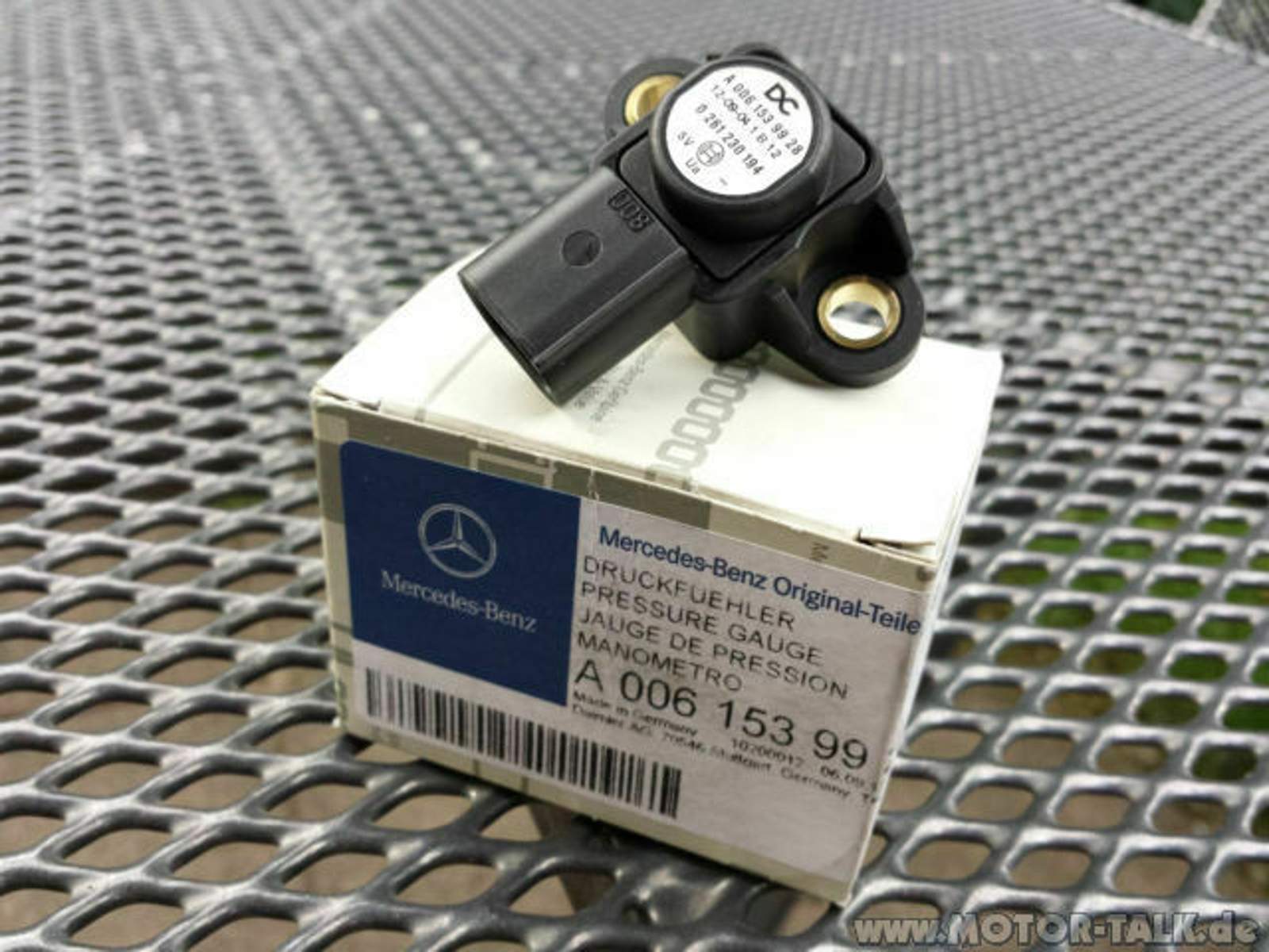 Mercedes-Benz Bosch Druckfühler Drucksensor Sensor A0061539928 W203 ...
