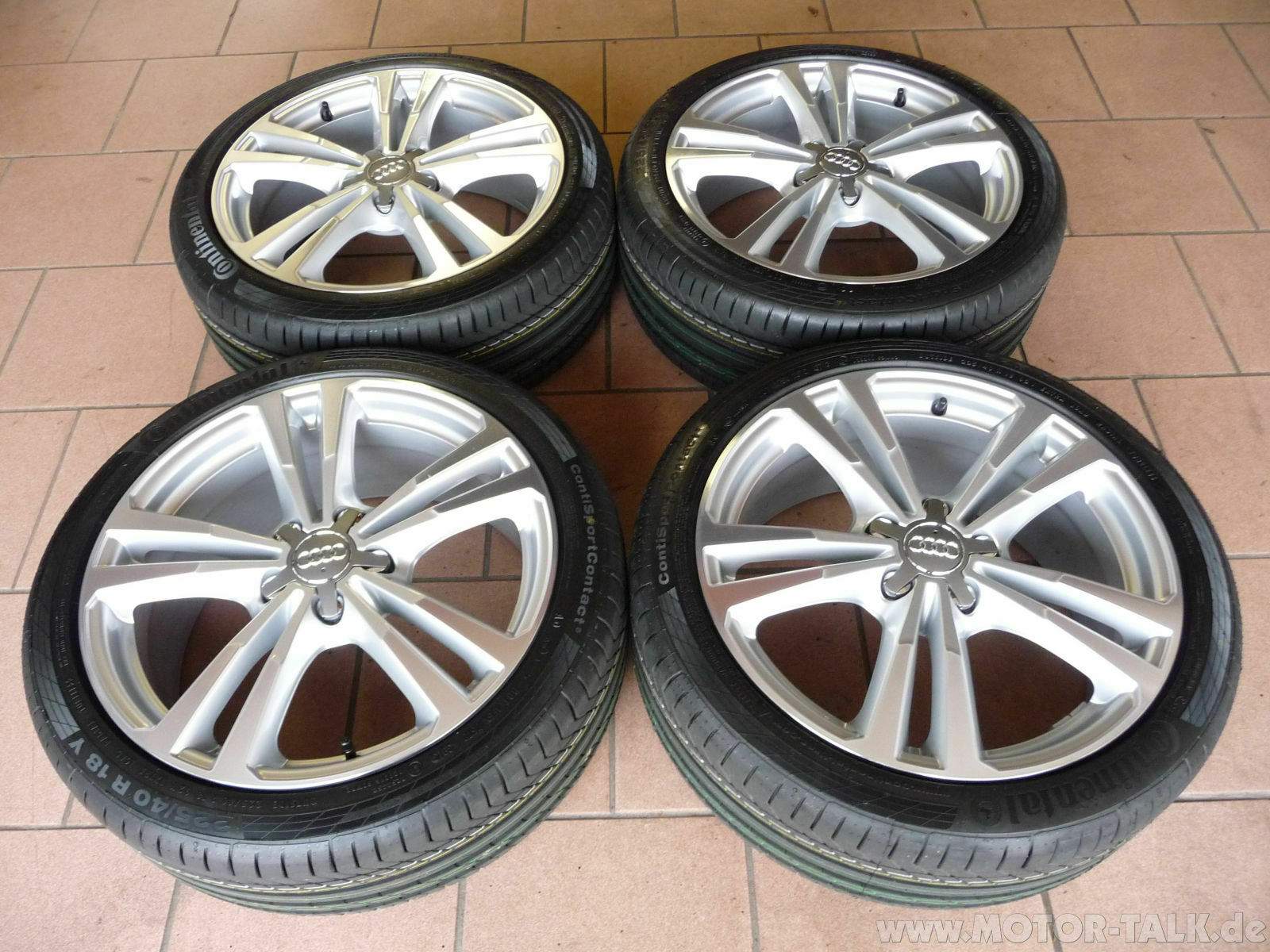 Audi A3 Original S-Line Alufelgen 7,5x18 ET51 Teilpoliert SLINE Felgen ...