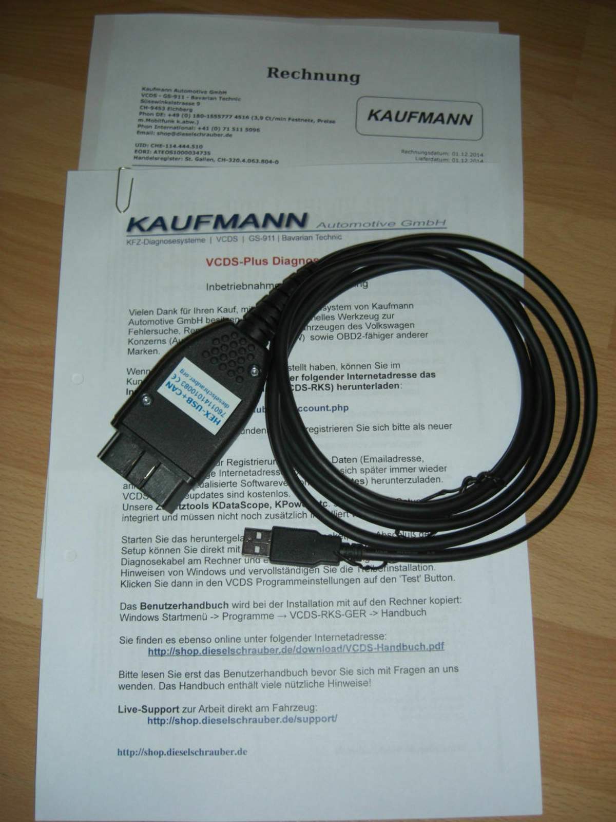 Original Ross-Tech VCDS / OBD2 Profi-Diagnose KKL+CAN Adapter : Biete