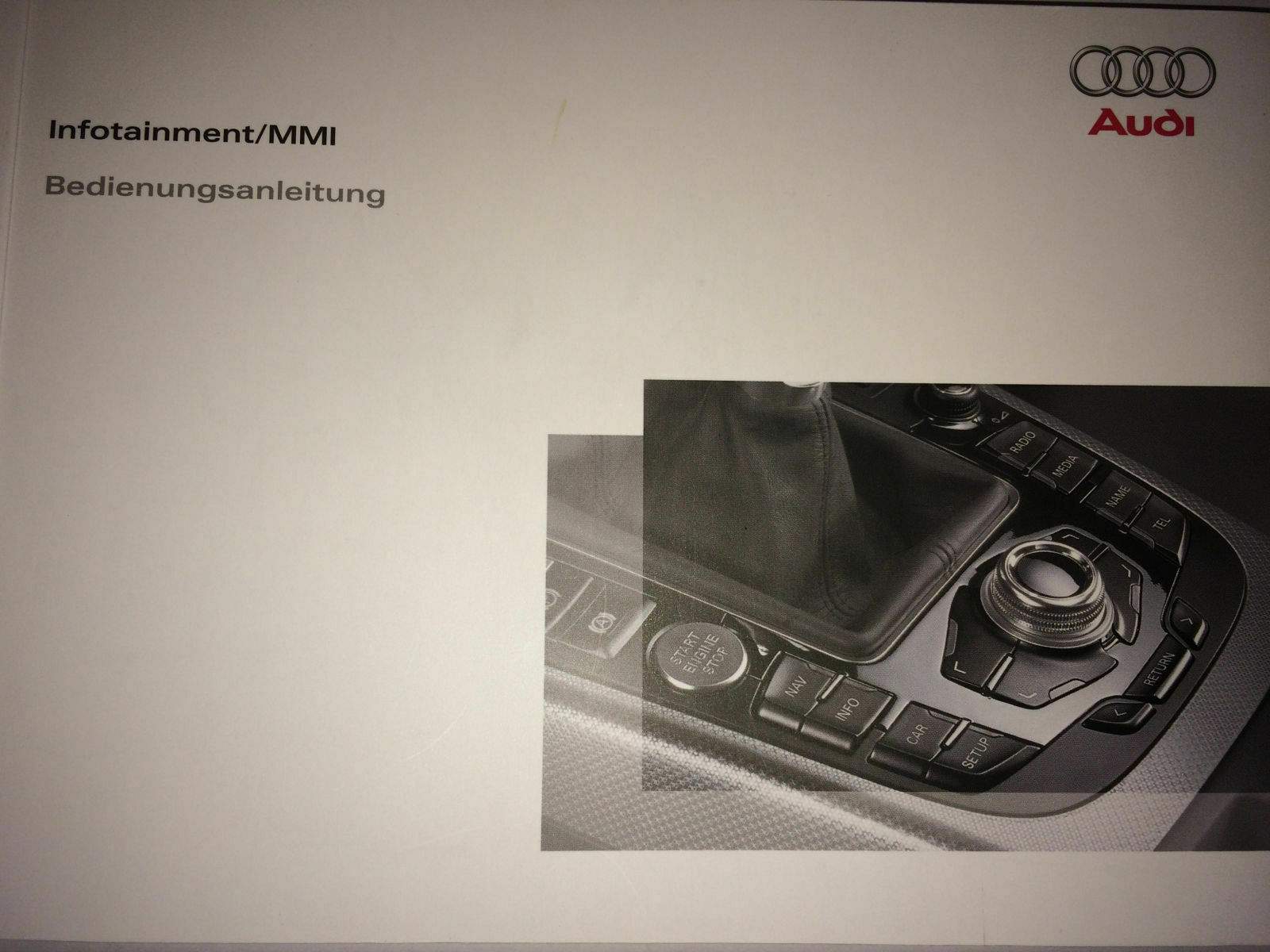 Mmi-2g-bedienungsanleitung : Original Audi MMI 2G High Multimedia ...
