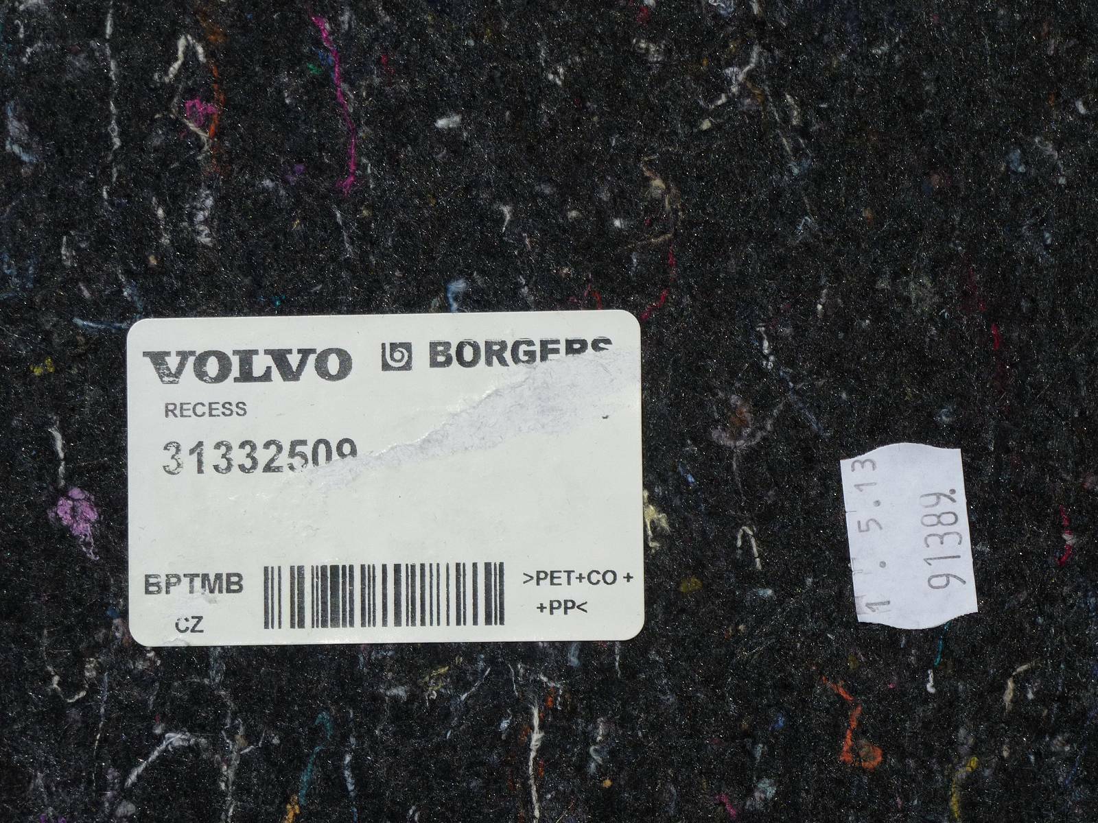 Teilenummer : VOLVO V40 II ORIGINAL, Wanne für den Kofferraumboden ...