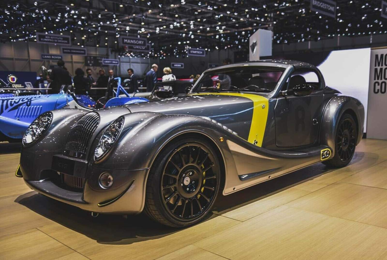 Der Morgan Aero 8 GT auf dem Genfer Autosalon: Seitenansicht : Die acht ...