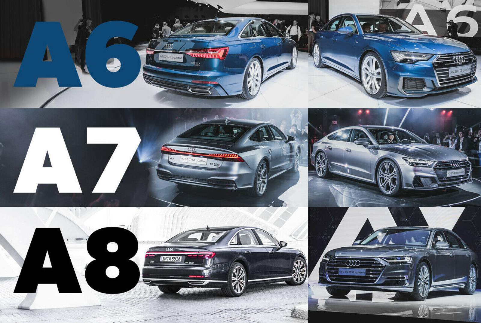 Audi A6 A7 Sportback Und A8 Im Vergleich