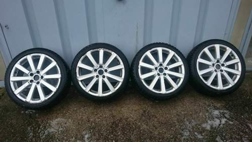 0riginal VW Golf V R32 Felgen "Omanyt" 7,5x18 ET 51 mit Winterreifen ...