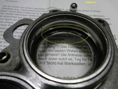 JHT Getriebe zerlegen, Lager der Getriebewellen erne...