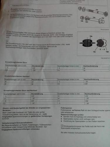 Fahrwerkseinstellung vorne - Startseite Forum Auto Mercedes S-Klass...