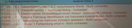 Reparatur bei Error Code P1122 & P1550 - MSG defekt ...