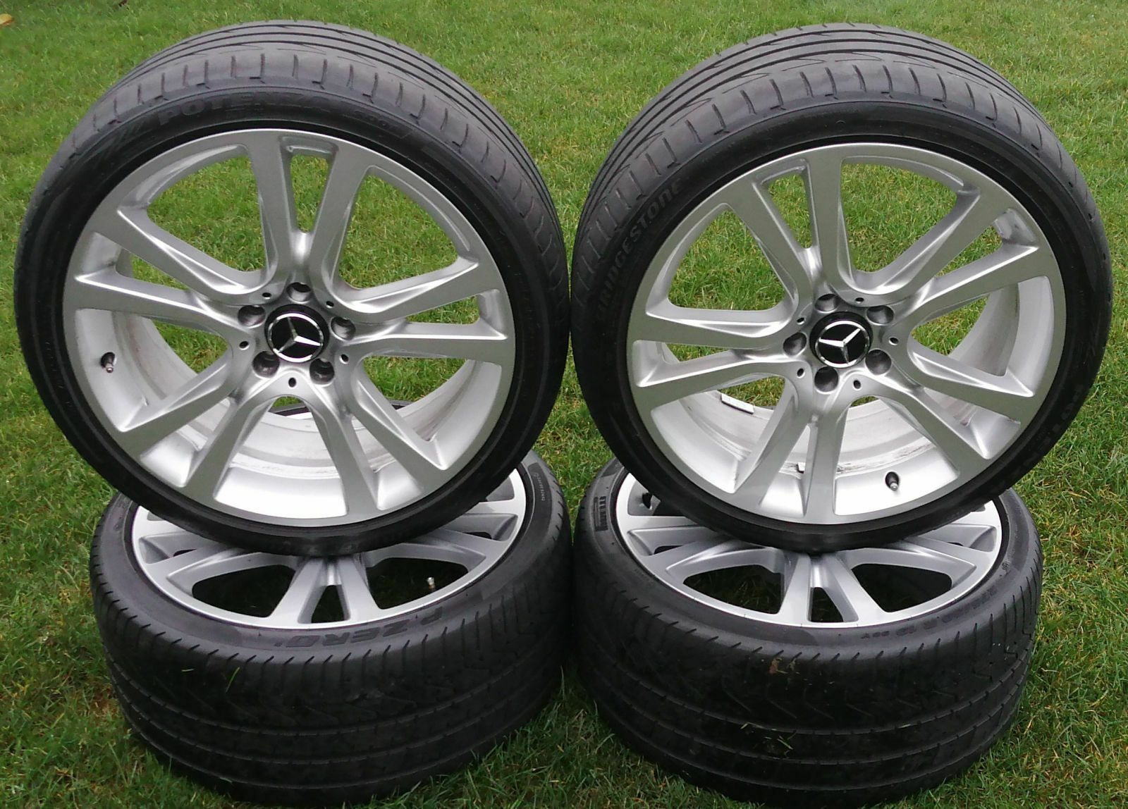 4x Mercedes 19 Zoll Felgen Kompletträder W212 S212 : Biete