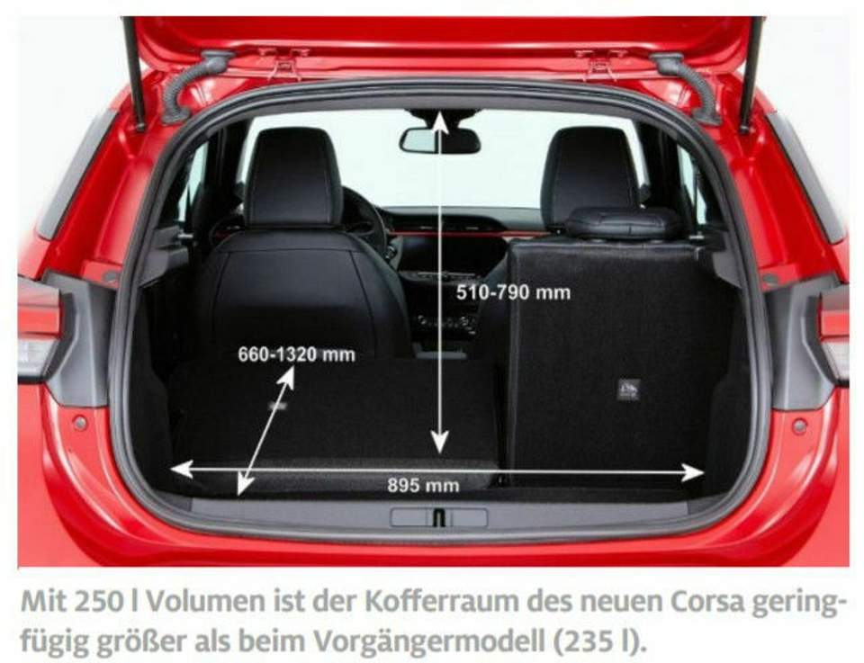 Opel Corsa F Kofferraum Maãƒåe