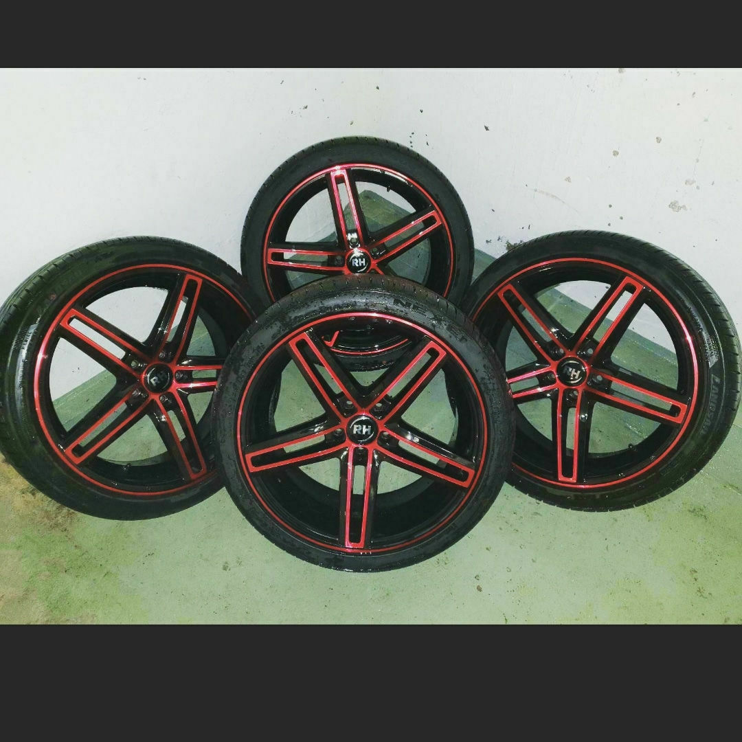 RH Alufelgen DG Evolution Polished Red : Biete