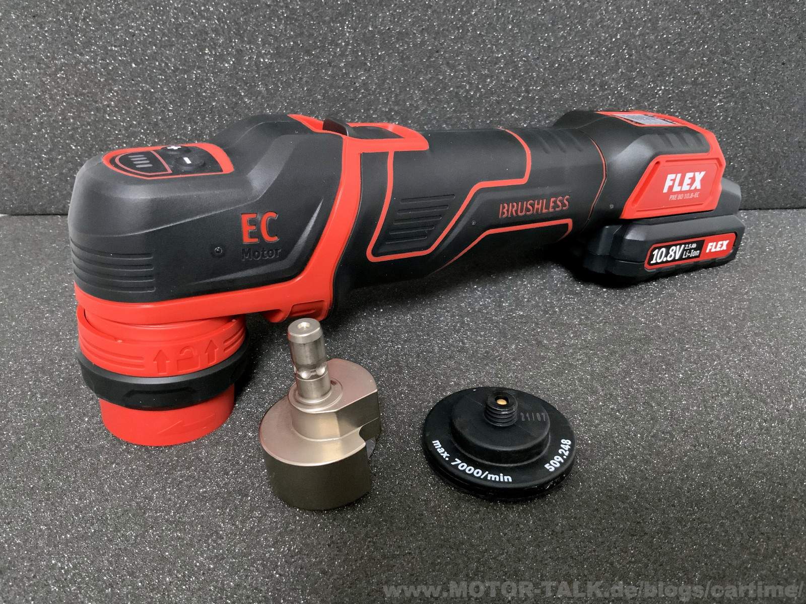 FLEX PXE 80 mit 50er Stützteller : Metall aufpolieren mit Gtechniq All ...