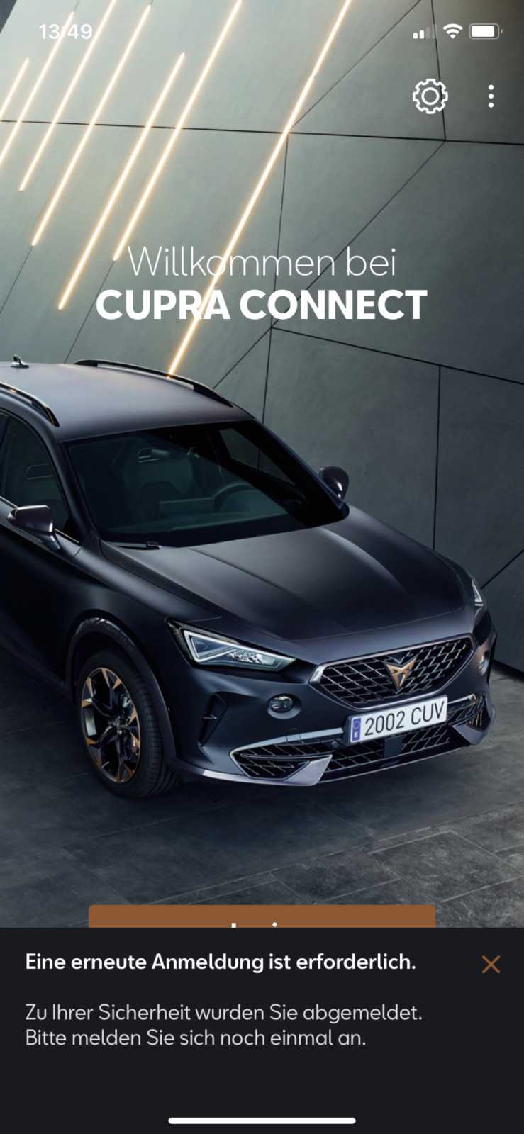 Cupra App kein Login möglich - Startseite Forum Auto Cupra Forum