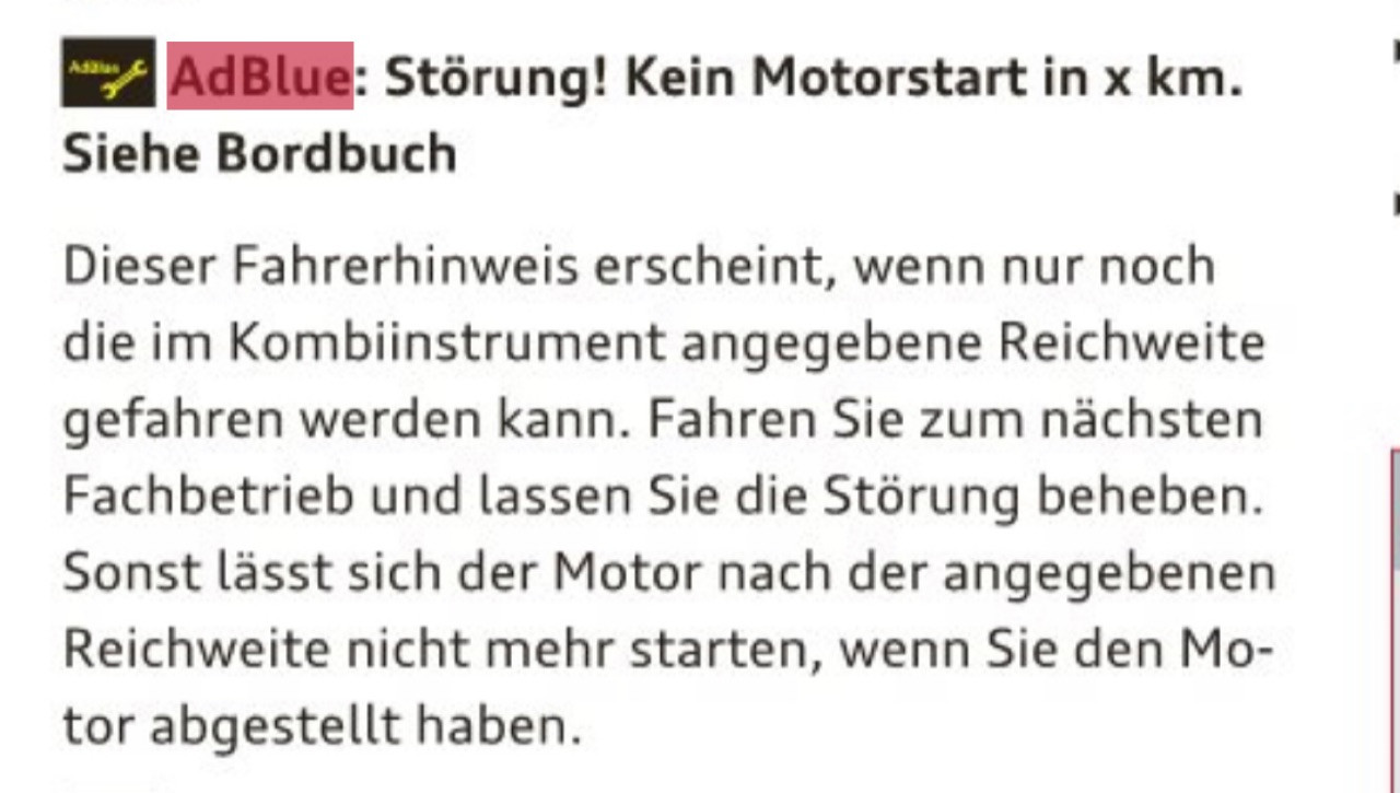 Adblue Störung - Startseite Forum Auto Audi A5 A5 Forum