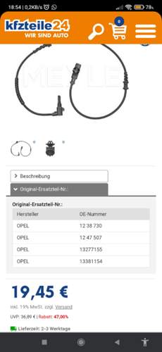 Kabelsatz nicht mehr lieferbar - 13128269 / 1292460 ...