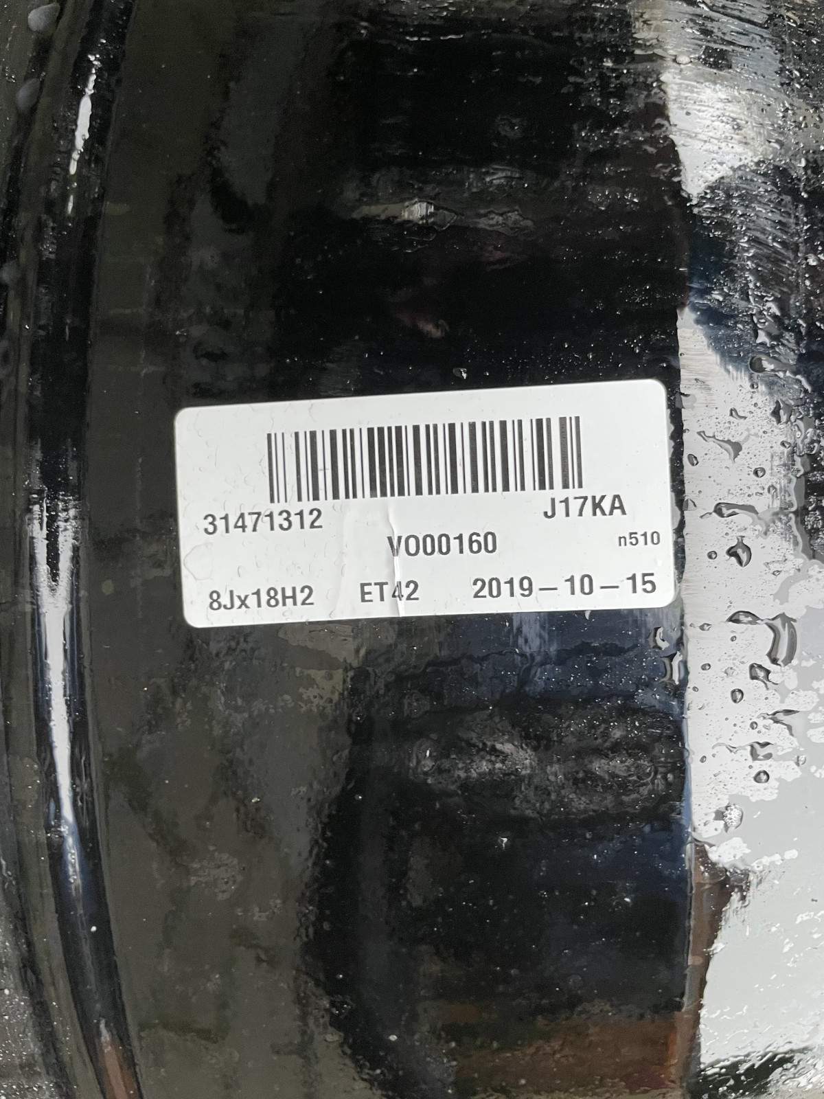 Volvo Alufelgen 8x18 10 Multi Spoke Black Diamond 31471312 : Biete