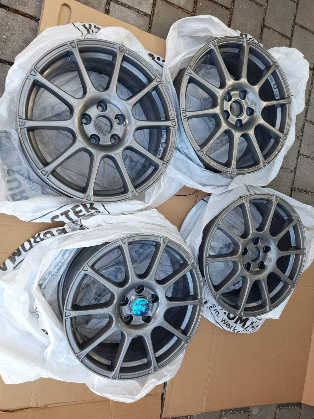 4x VW MOTORSPORT Felgen 7,5x18 ET51 für Golf, Audi, Seat, Skoda : Biete