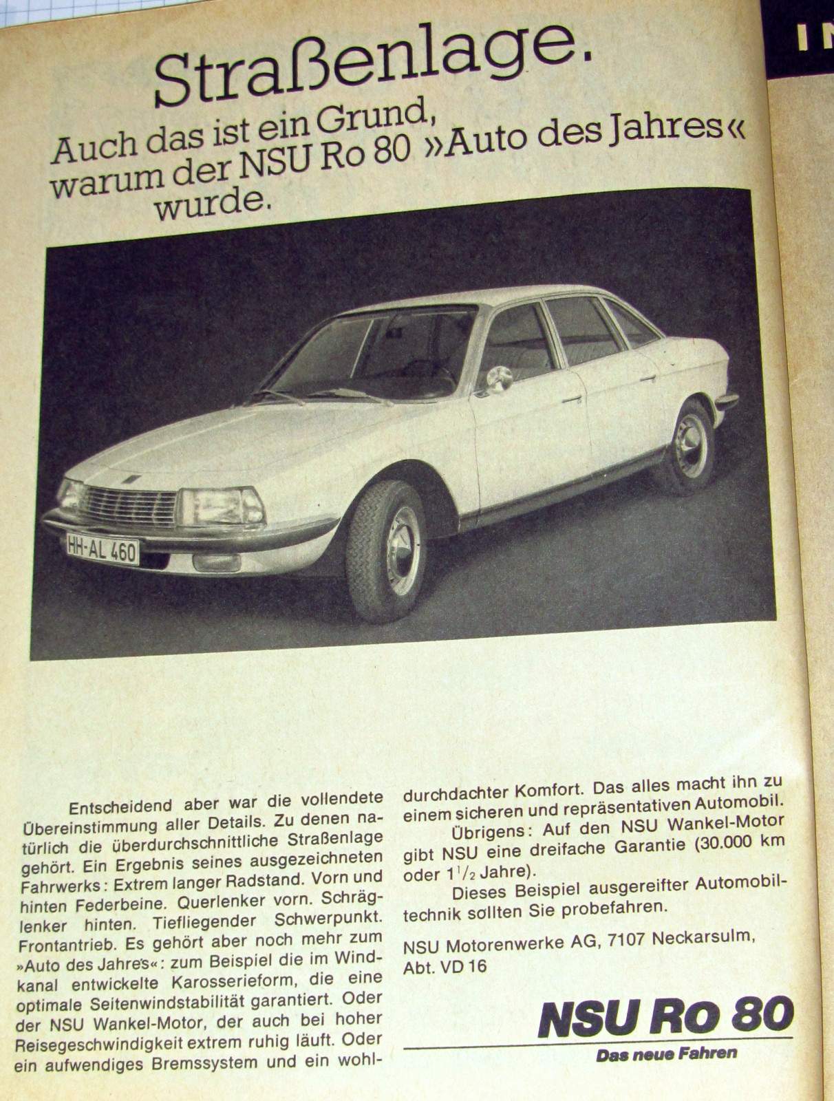 Autowerbung : Autowerbung damals (und ein bisschen heute) : Topic: Off ...