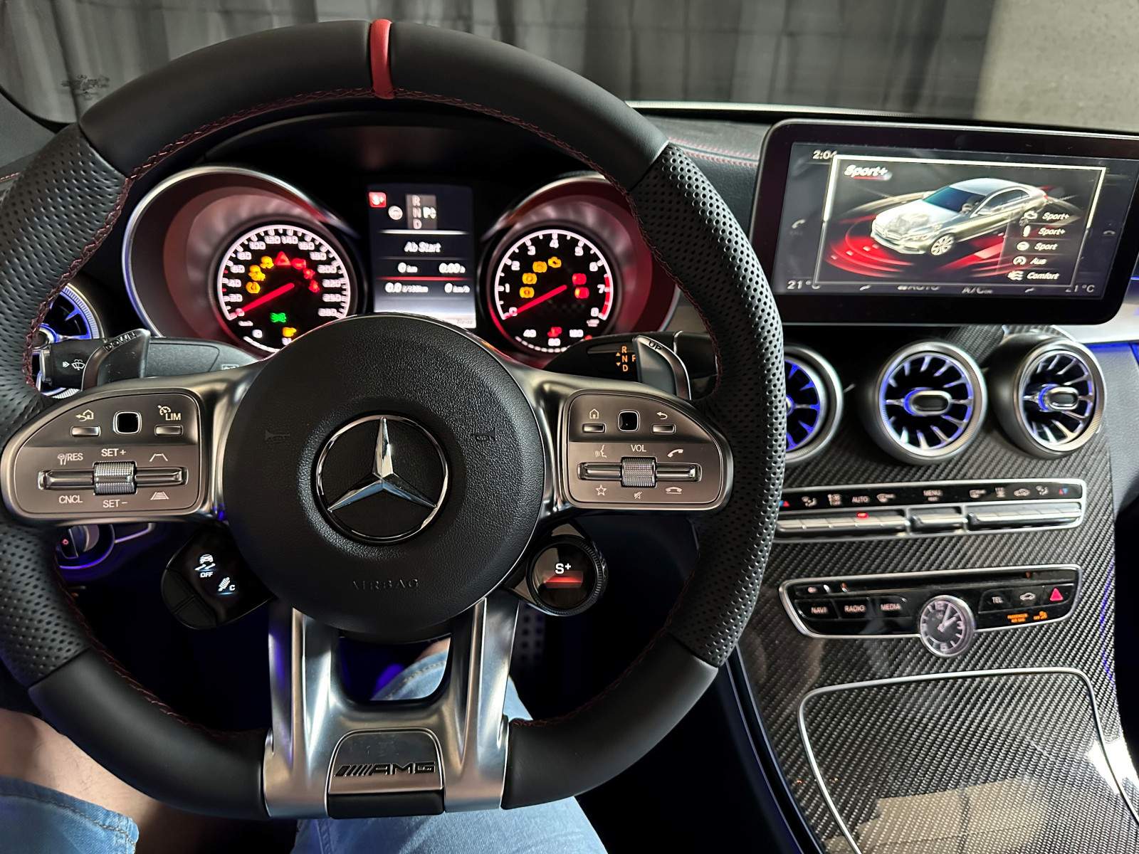 Mopf : W205 Mopf Lenkrad im Vormopf mit AMG Drive Unit Tasten : V6 ...