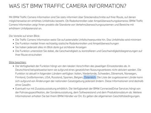 BMW Traffic Camera Information - Seite 3 - Wie hat man denn gemerkt...