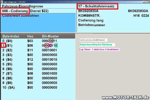 Codierung mit OBD11 - Startseite Forum Auto Audi A4 ...
