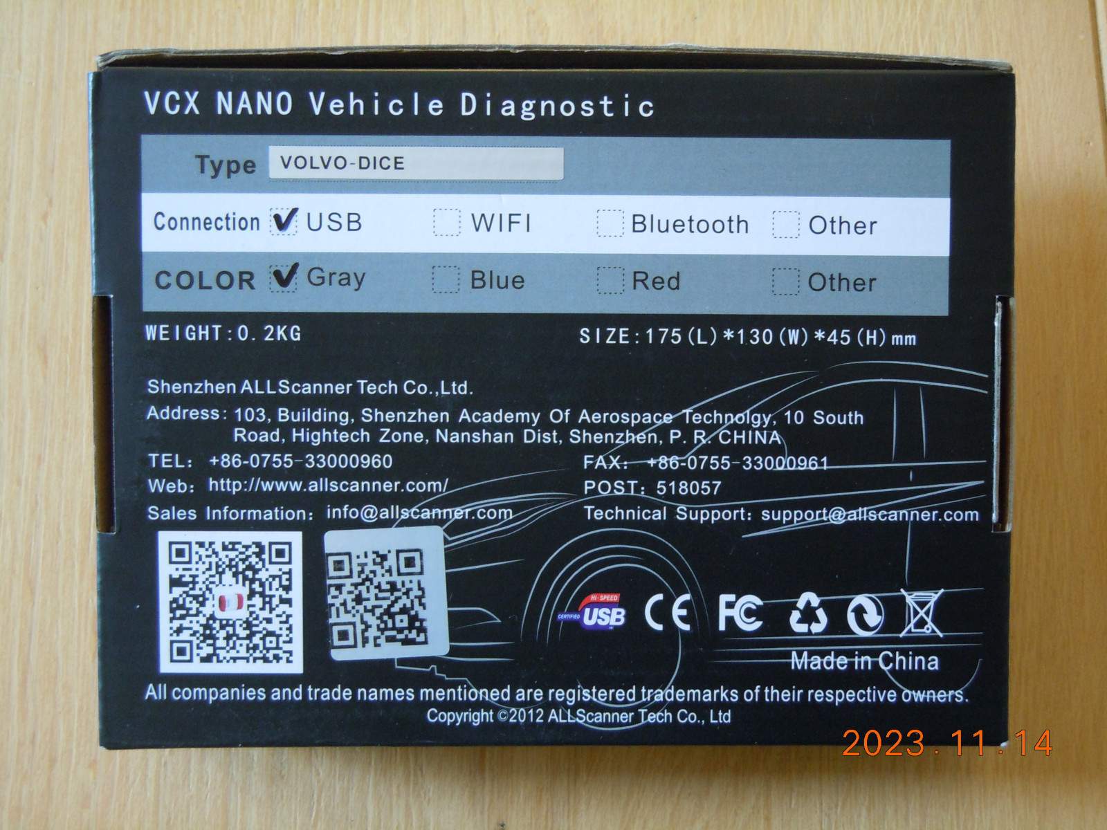 VCX-Nanao Specs : VOLVO-Vida, VCX-Nano (VOLVO-DICE) Win10 System kompl ...