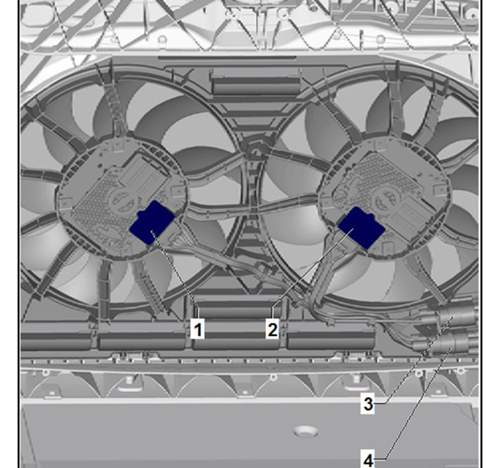 Kühlerlüfteransteuerung 1 - P0691 00 [045] - Kurzschluss nach Masse...