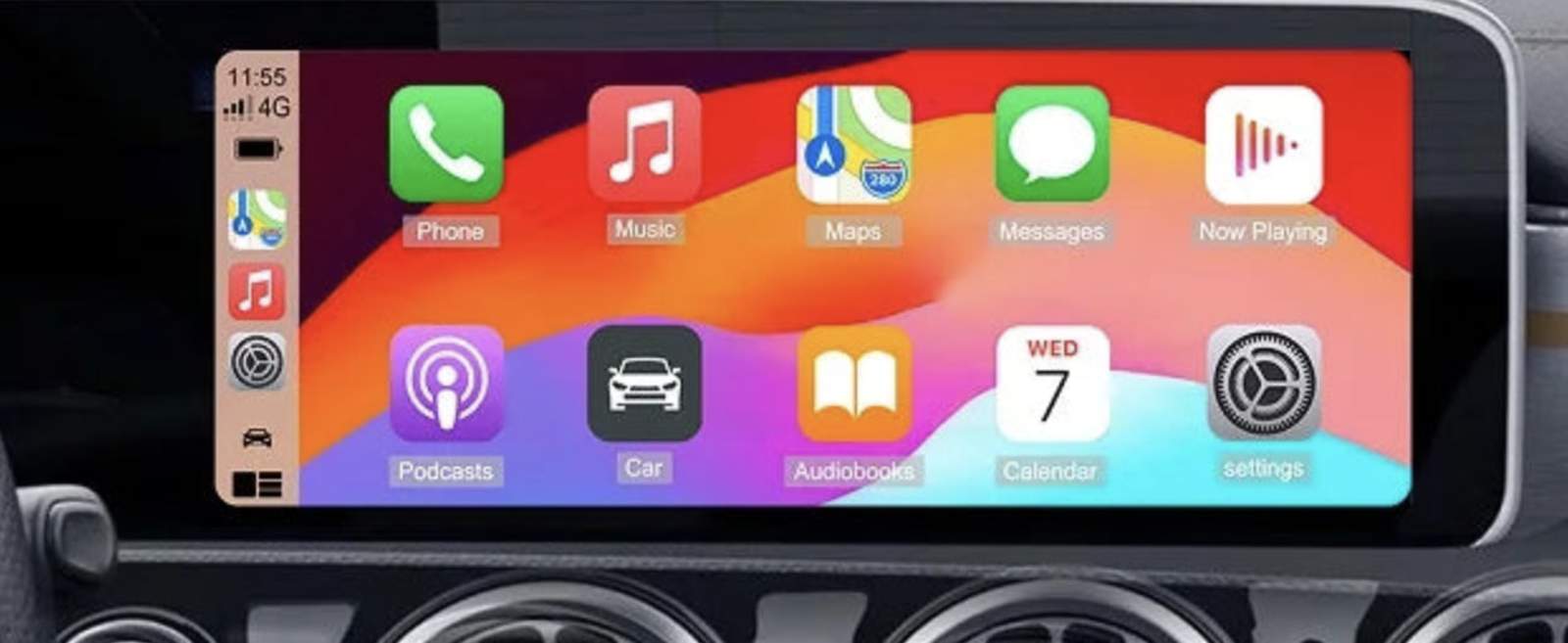 Full Screen Wireles Carplay Mercedes NTG 6.0 MBUX W247/GLB X247/GLA ...