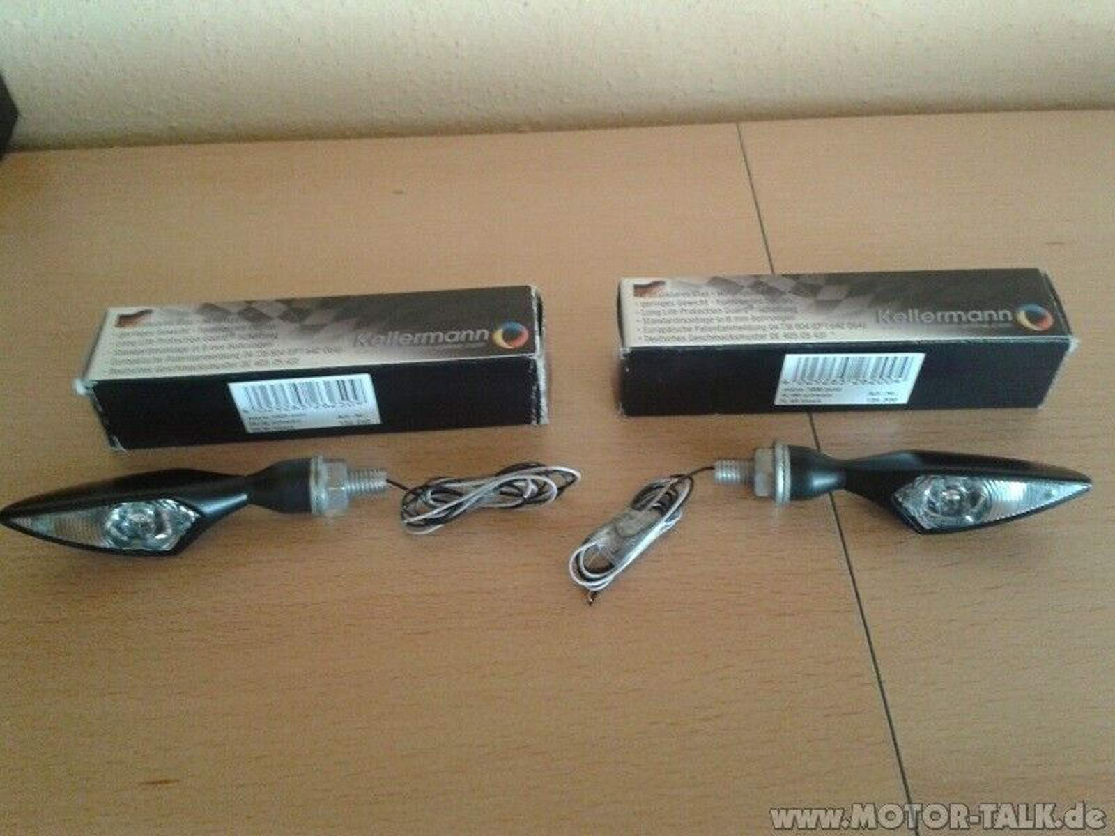 2x LED Miniblinker Kellermann micro Rhombus in schwarz : Biete