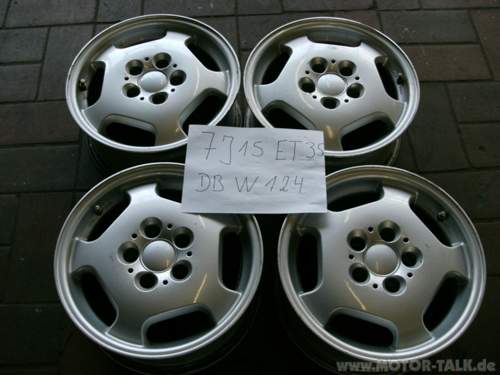 4x 5-Stern Rial DB 15" Felgensatz Alufelgen W124 W202 W210 : Biete