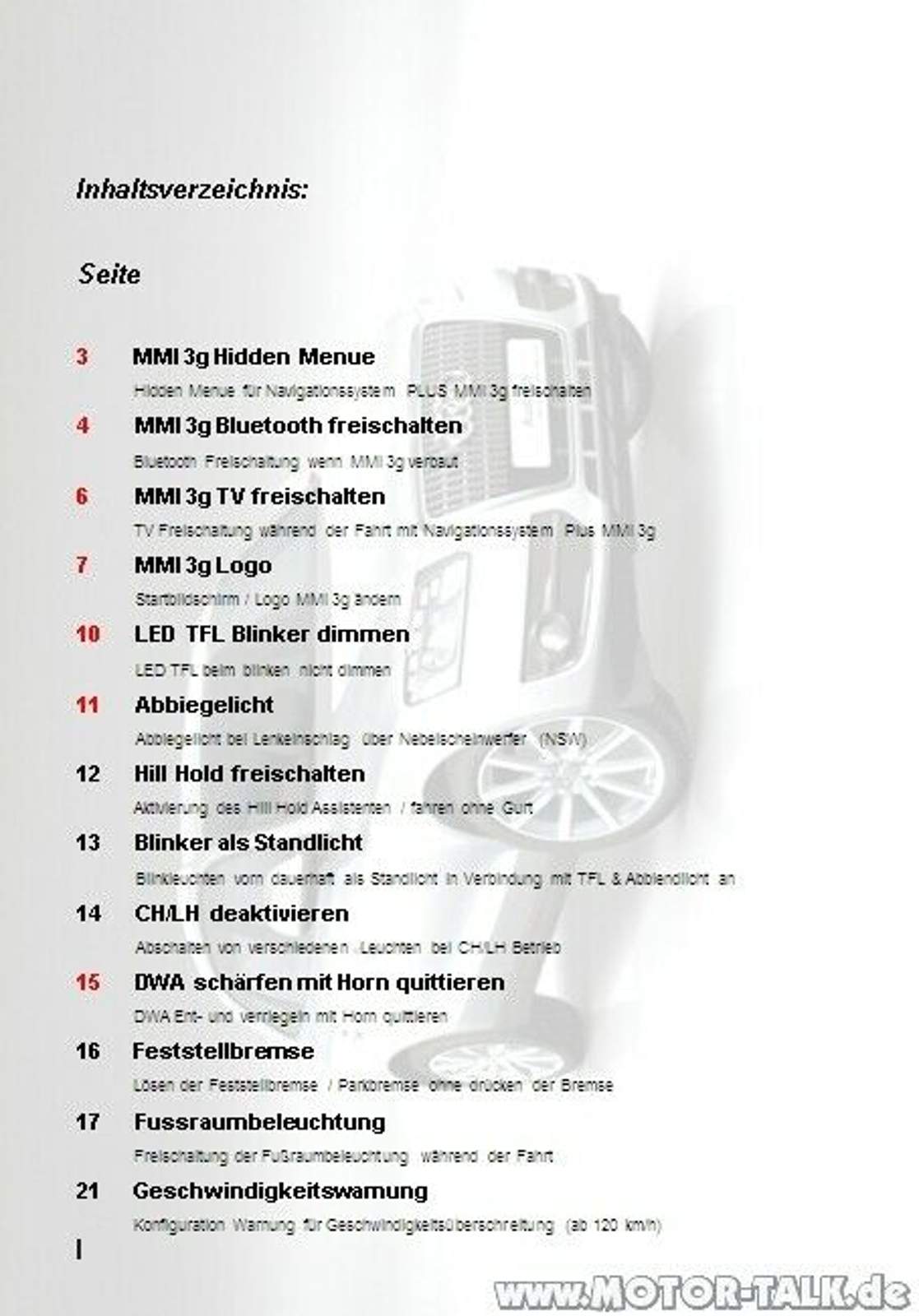 Audi Q5 VCDS Codierungen Anleitung : Biete