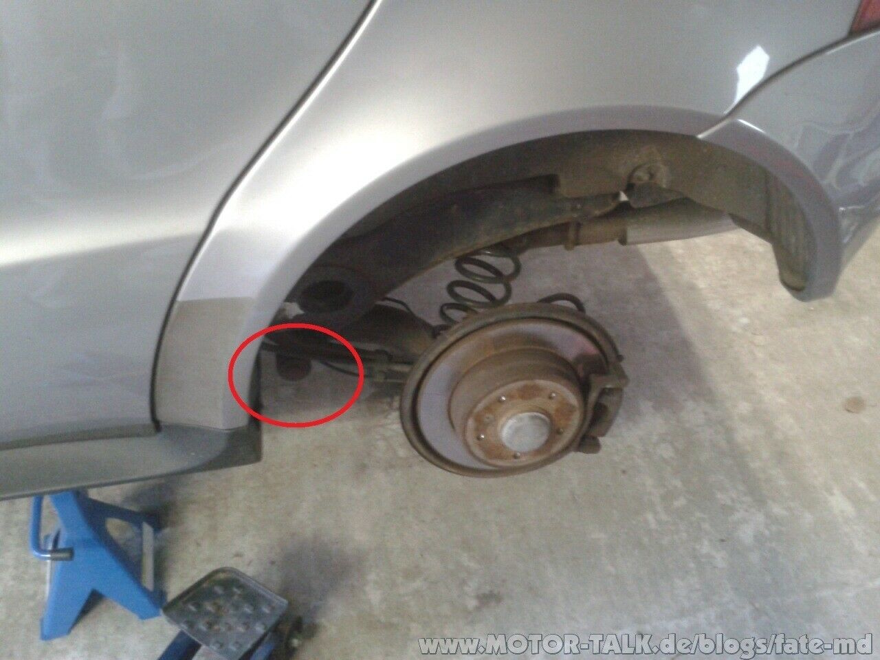 Austausch der Federn und Federteller Hinterachse A-Klasse W168 : fate_md