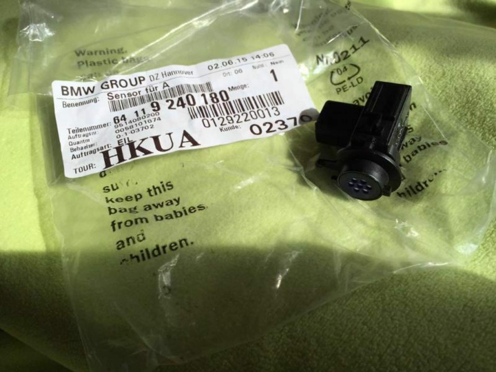 BMW AUC-Sensor E60 E61 E90 E91 alle F/E Modellen 61119240180 : Biete